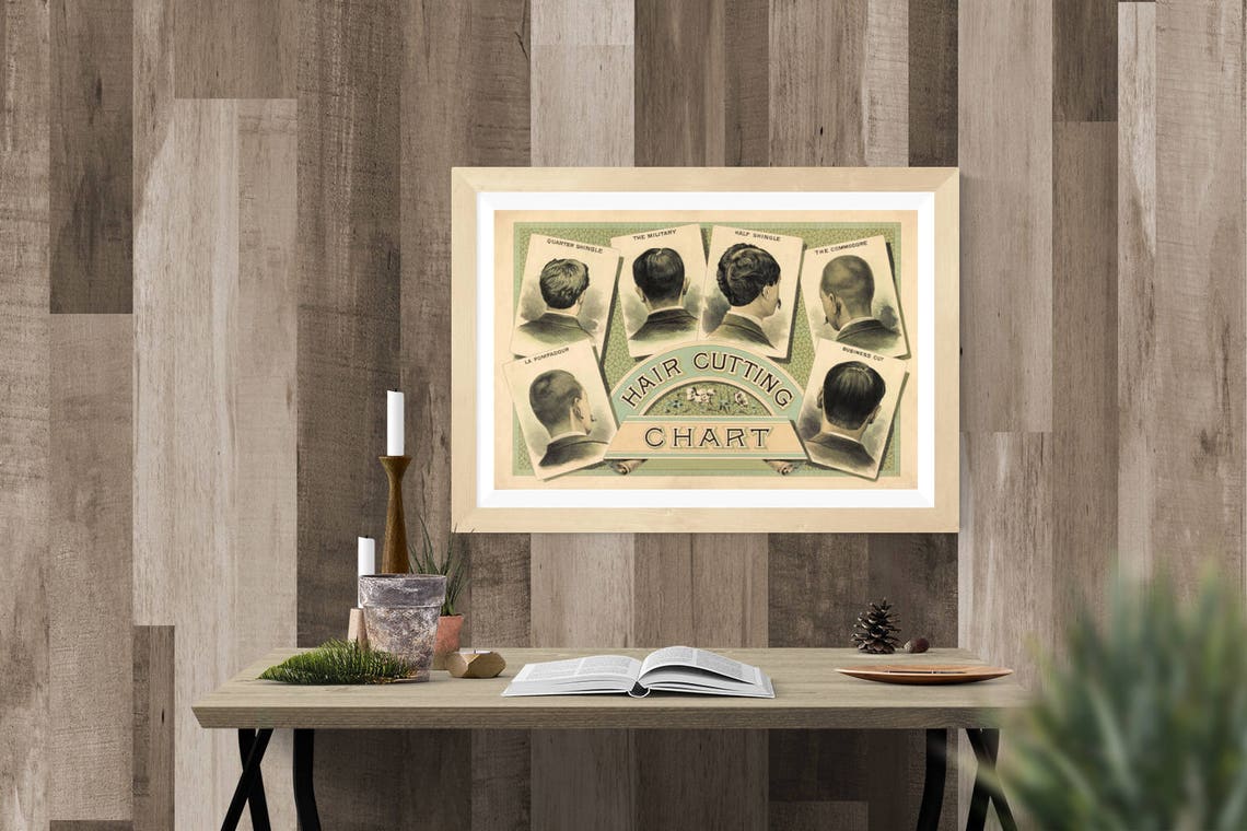 Barber Chart Hair Chart Print Cutting Chart Hair Barber | Etsy