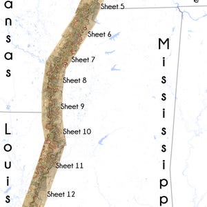 Mississippi River Map, Louisiana River, Harold Fisk Map, Page 22 Sheet ...