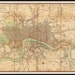 London Map, Map London, London 1813, London Map Print, London Print ...