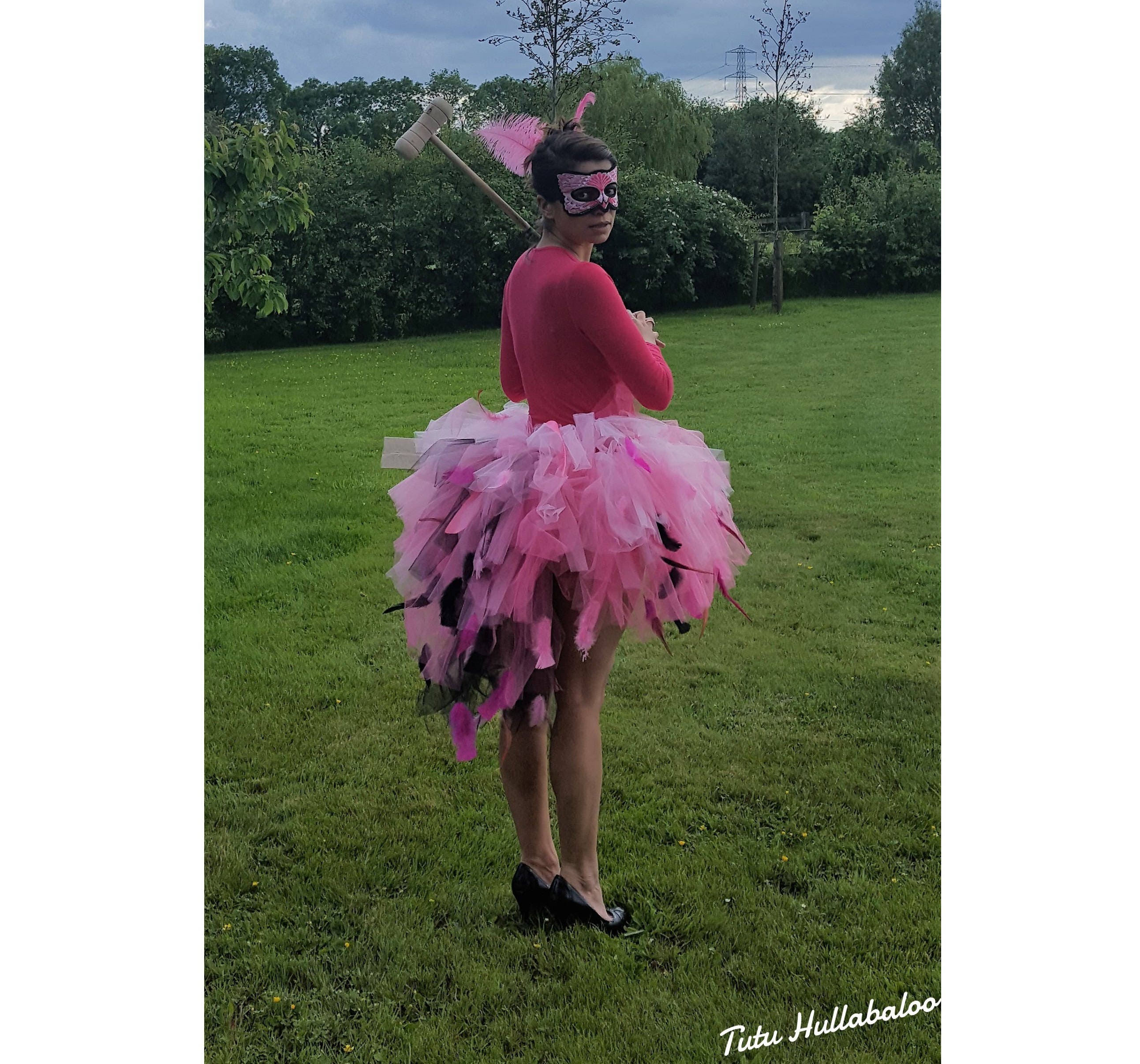 Pink Flamingo Tutu Adult Feather Tutu Hen Party Tutu - Etsy UK