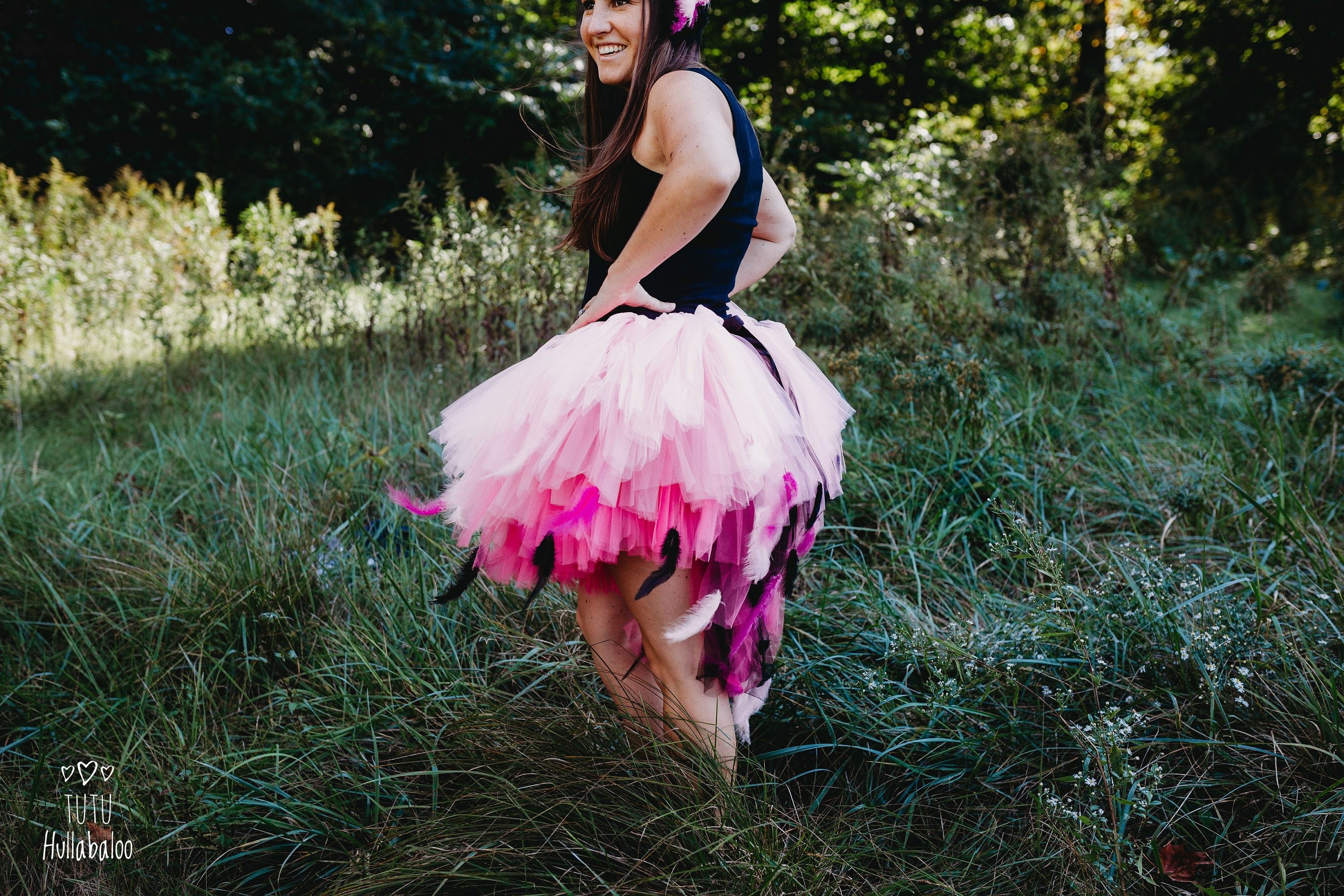 Pink Flamingo Tutu Adult Feather Tutu Hen Party Tutu - Etsy UK