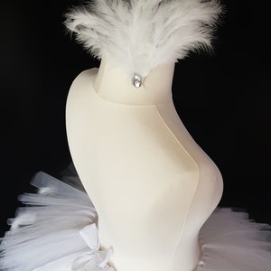 Black and White Swan Tutu - Adult Feather Tutu - Hen Party Tutu - Puffy ...