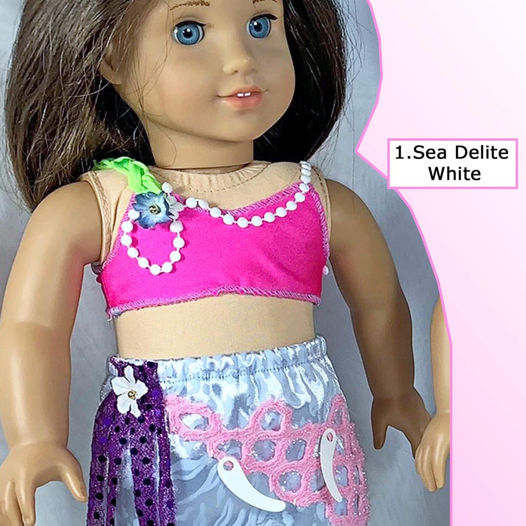 Beautiful MERMAID Doll Outfit, Colorful, Stretchy Durable, Each Has ...