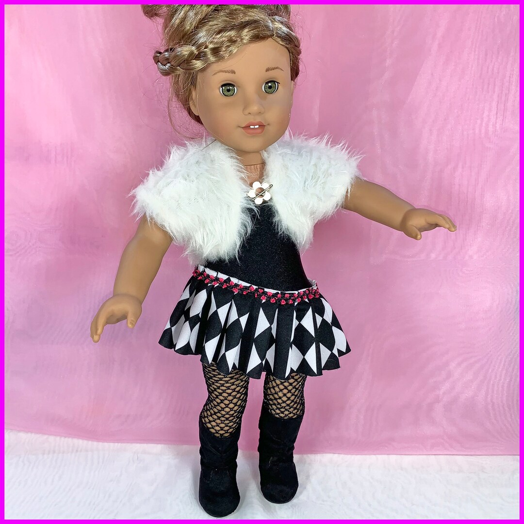 Sale Was 35.00 Doll Dance Costume in Black and White - Etsy