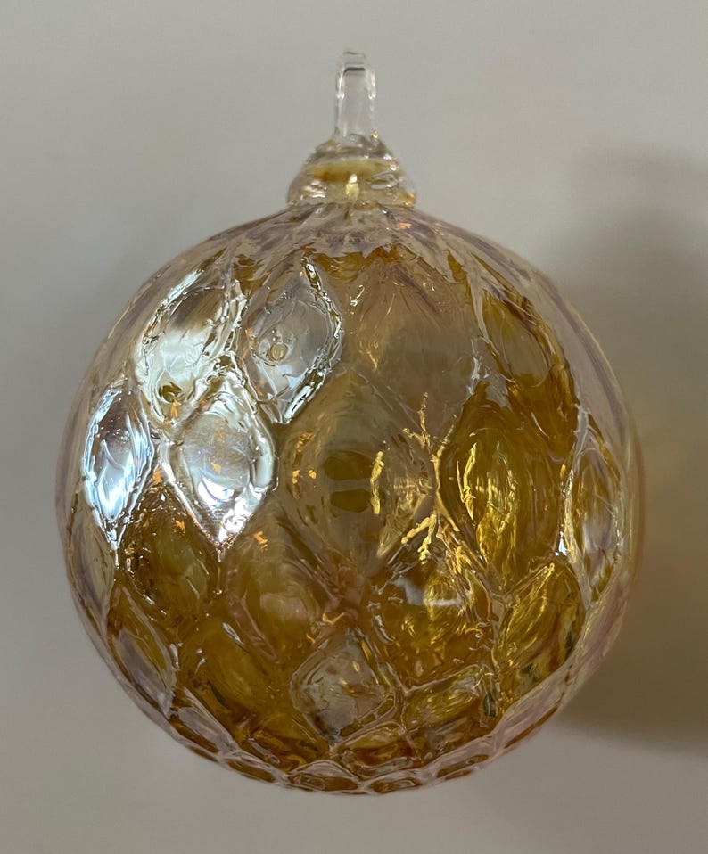 Diamond Optic Gold Ornament - Etsy