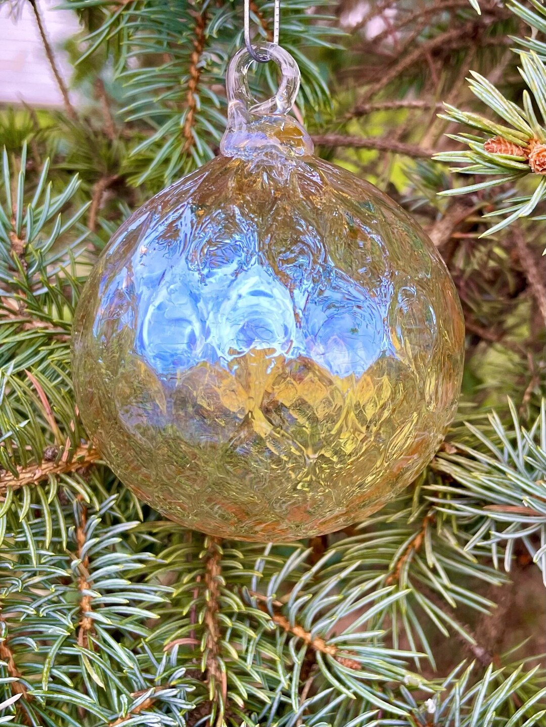 Diamond Optic Gold Ornament - Etsy