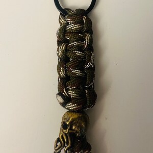 Paracord Keychain With Bead - Etsy