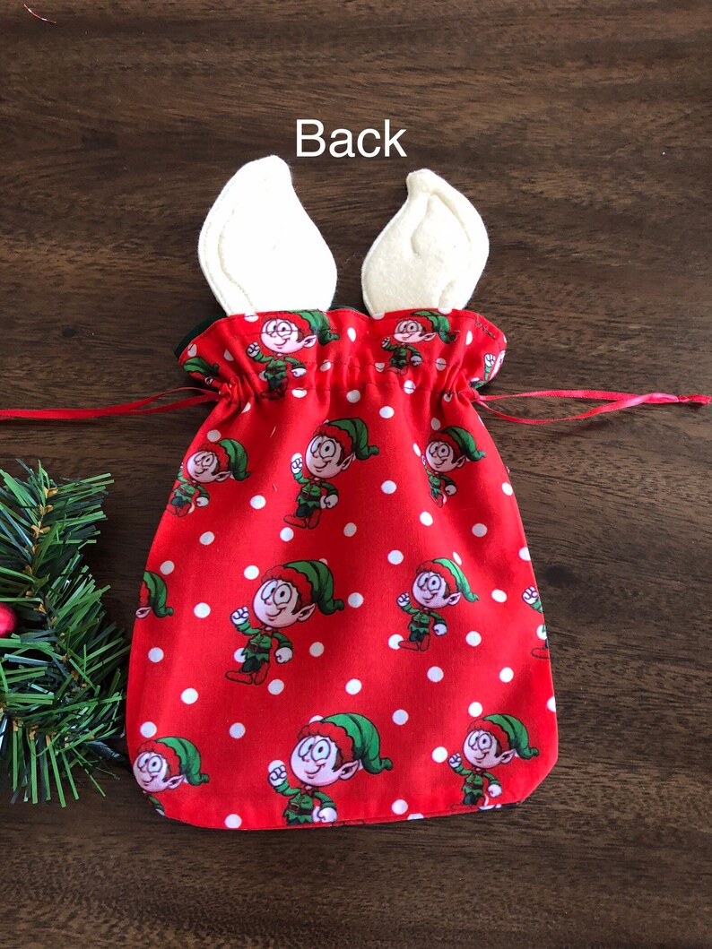 Handmade Christmas Elf Goodie Bag for Kids Christmas Gift Bag Christmas ...