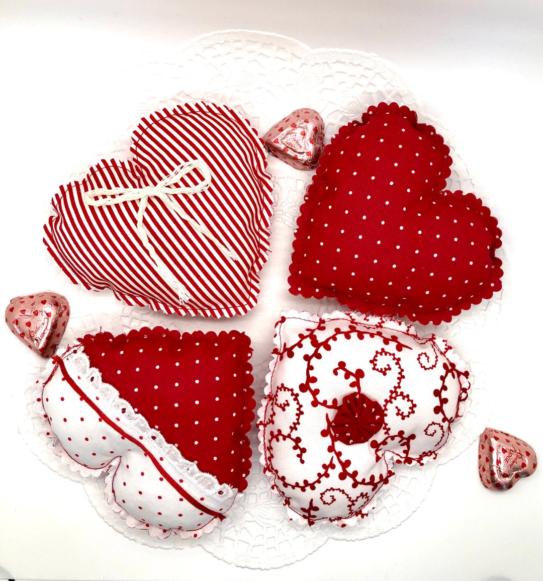 Heart Tier Tray Mini Pillow Valentine Bowl Fillers Valentines Day ...
