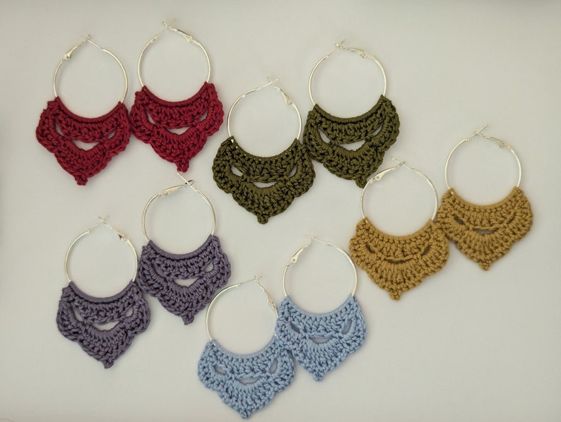 Crochet Earring Pattern - PDF Download Only - Etsy