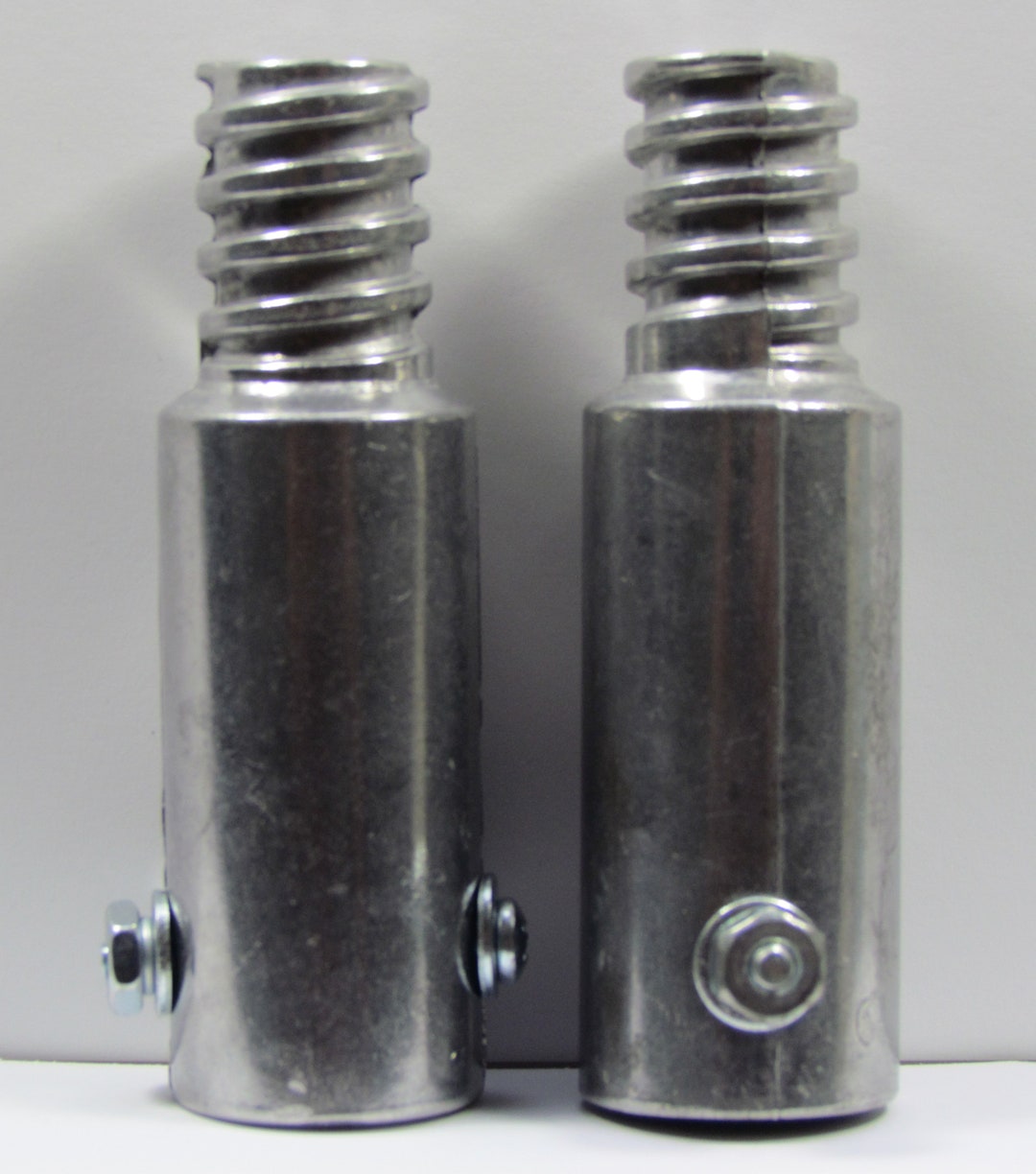 2 - Metal Threaded Pole Tips for .75" Wood, Plastic & Metal Poles. (buy ...