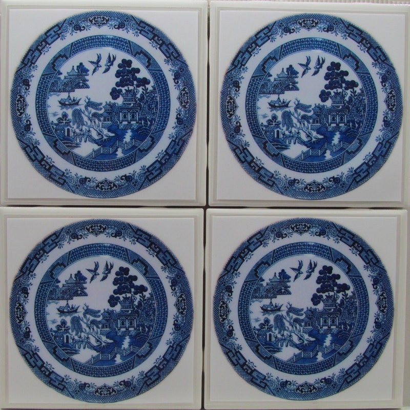 Blue Willow Tiles - Etsy
