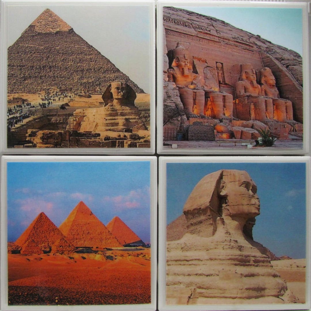 Famous Locations - 4 X 4 Inch Ceramic Tile Coaster (set of 4) -drink ...
