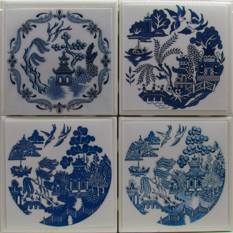 Blue Willow Tiles - Etsy