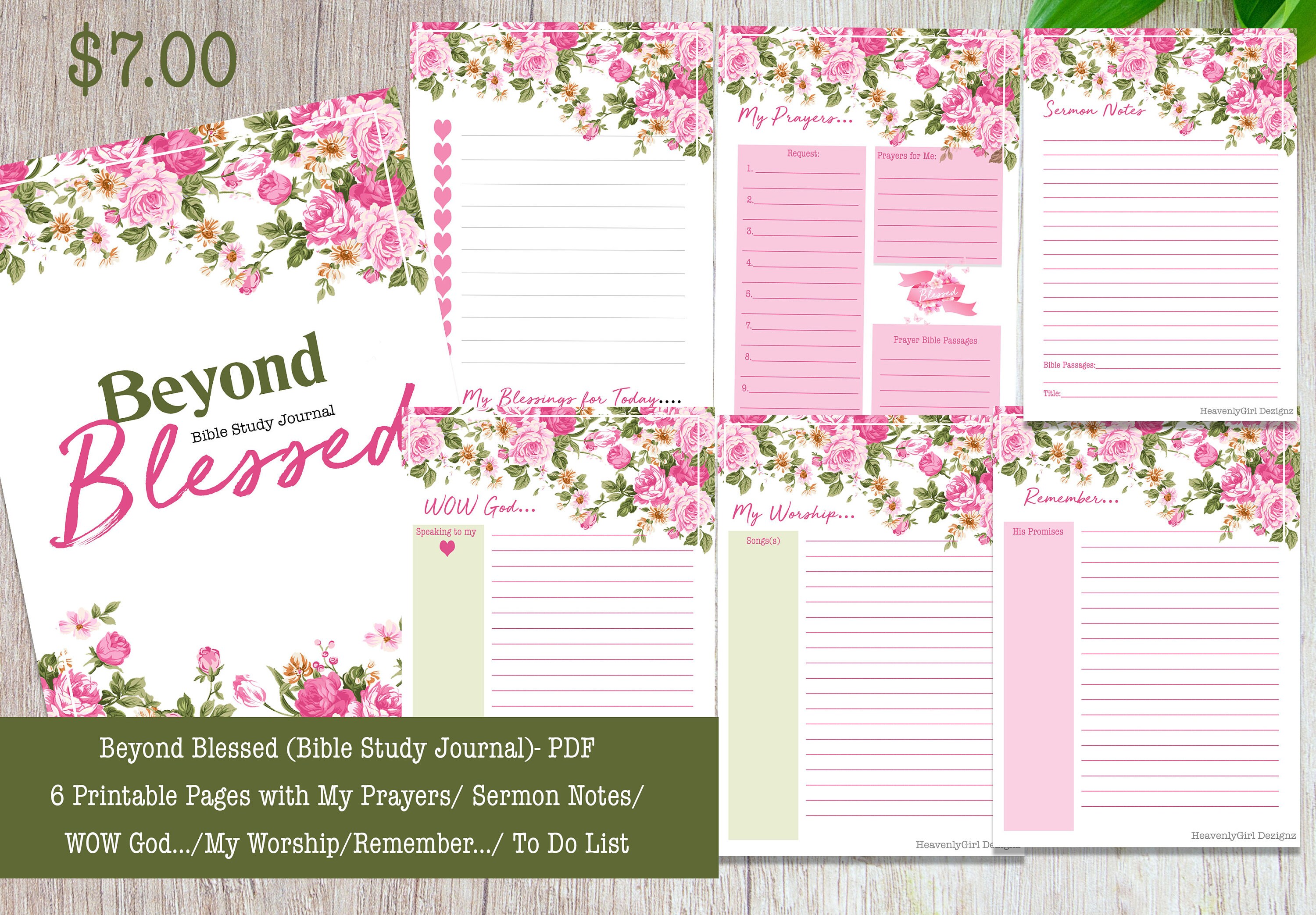 Beyond Blessed Bible Study/prayer Journal - Etsy