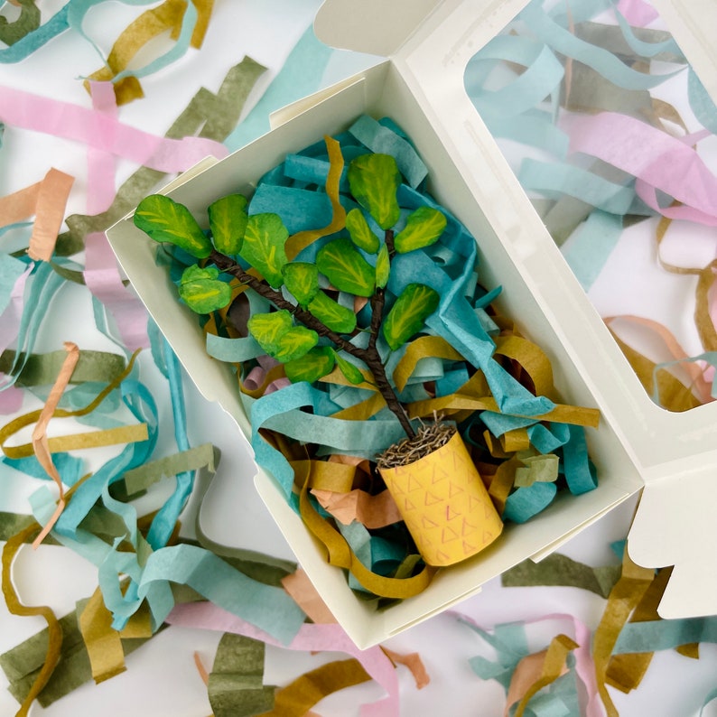 Fiddle Leaf Fig Mini Paper Plant Sculpture Fiddle Fig Tree - Etsy