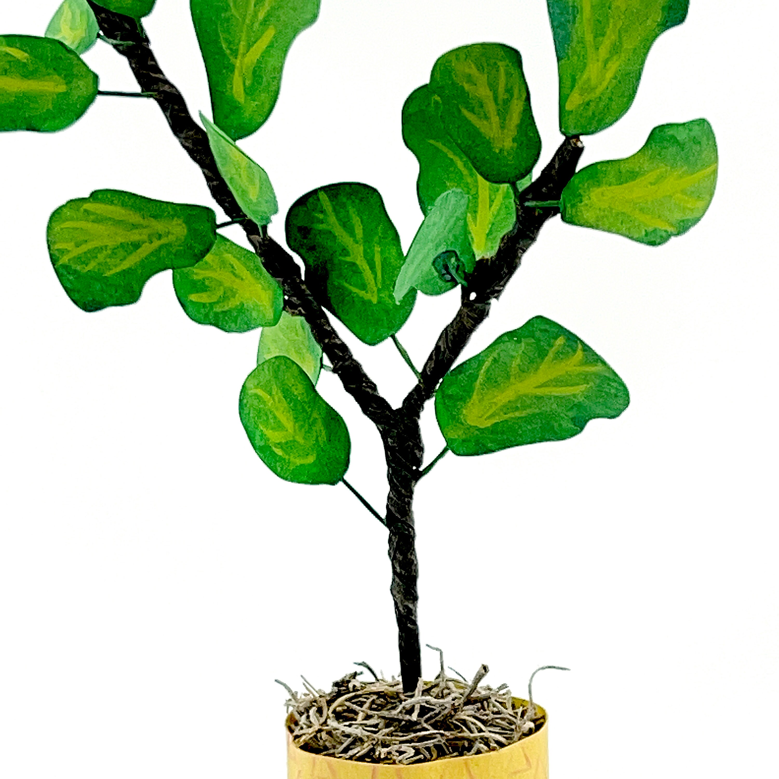 Fiddle Leaf Fig Mini Paper Plant Sculpture Fiddle Fig Tree - Etsy