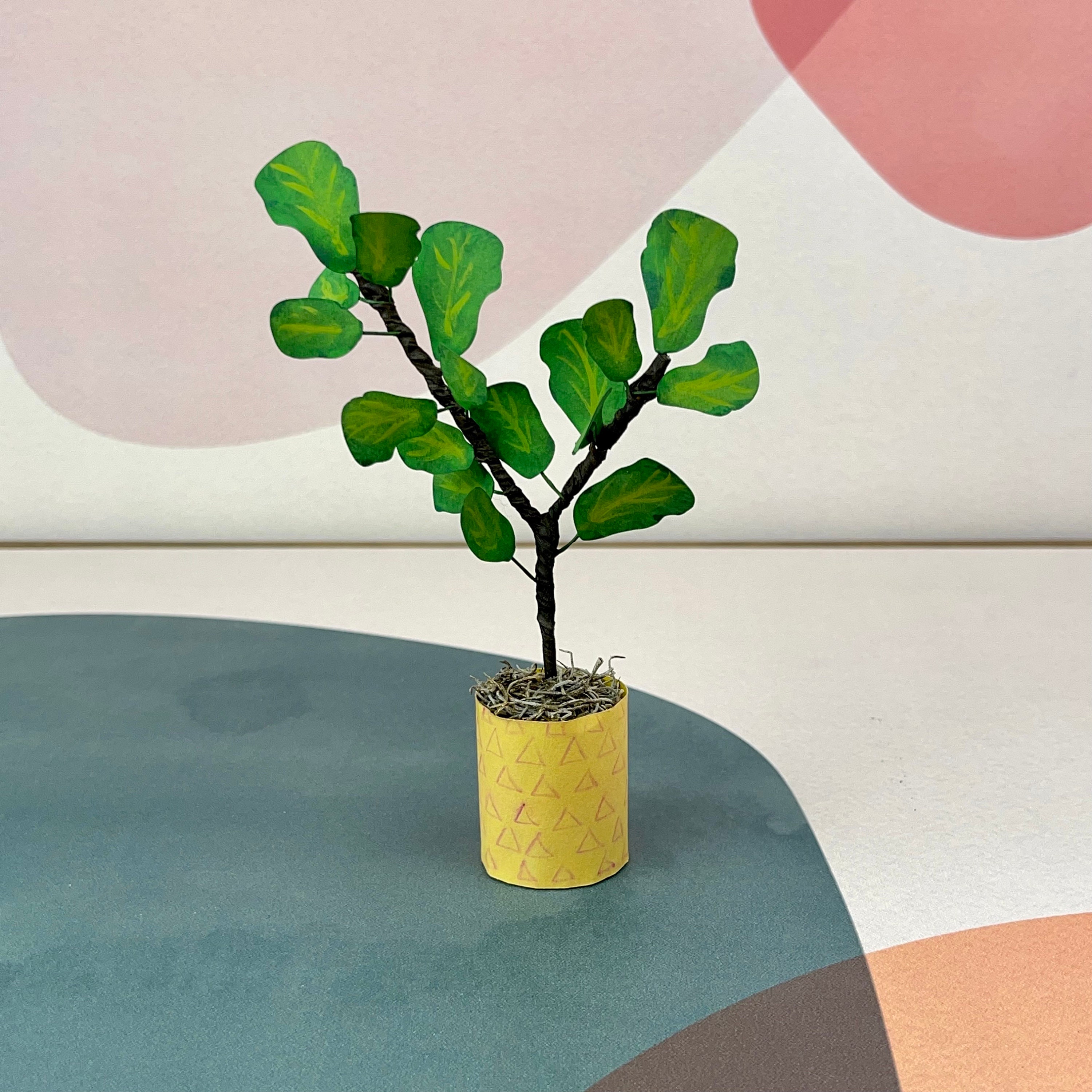 Fiddle Leaf Fig Mini Paper Plant Sculpture Fiddle Fig Tree - Etsy