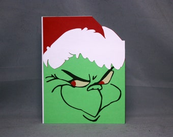 Grinch christmas card | Etsy