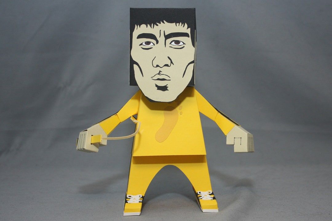 Cube Dude: Bruce Lee Papercraft - Etsy