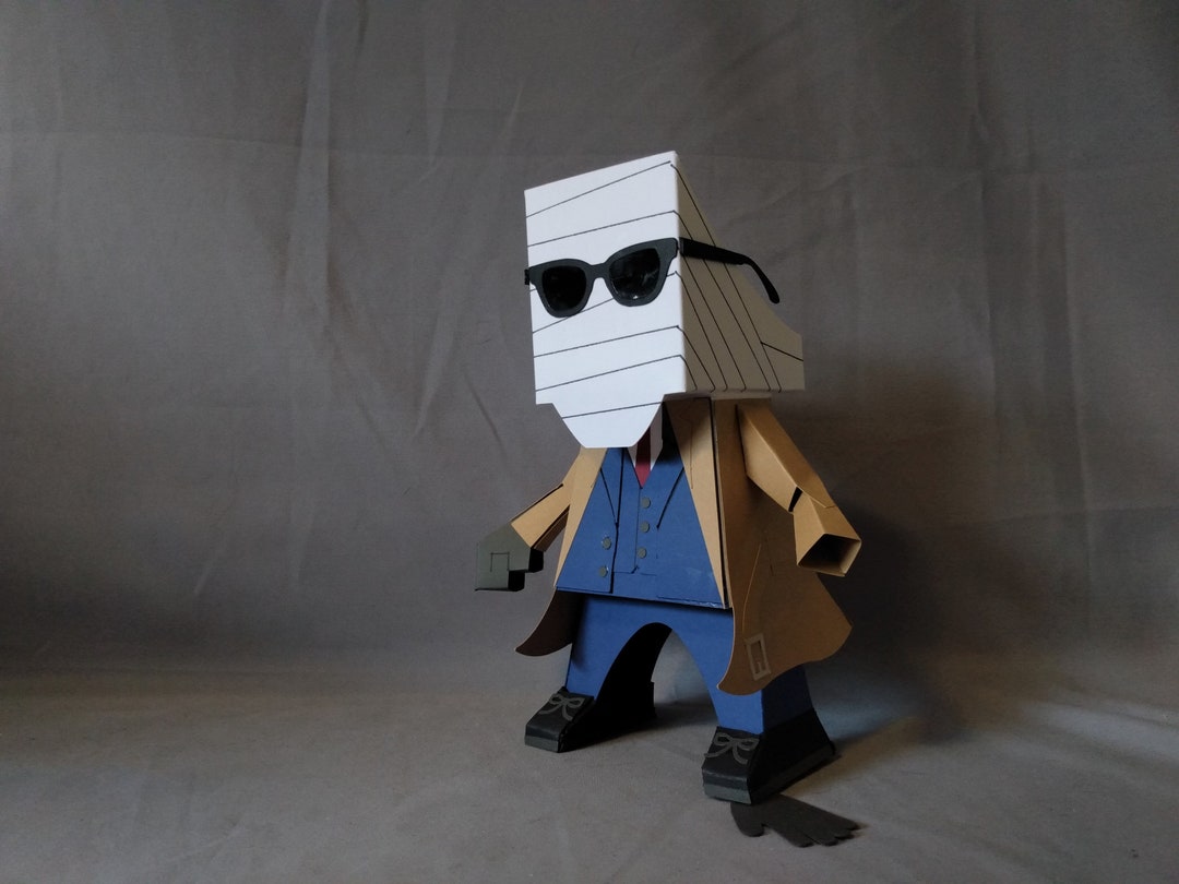Cube Dude: the Invisible Man - Papercraft - Etsy