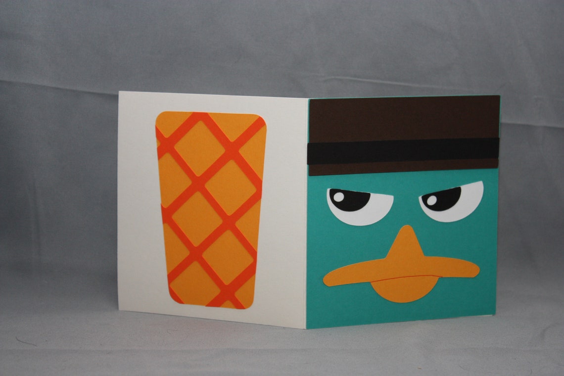 Greeting Dude: Perry the Platypus - Card - Etsy