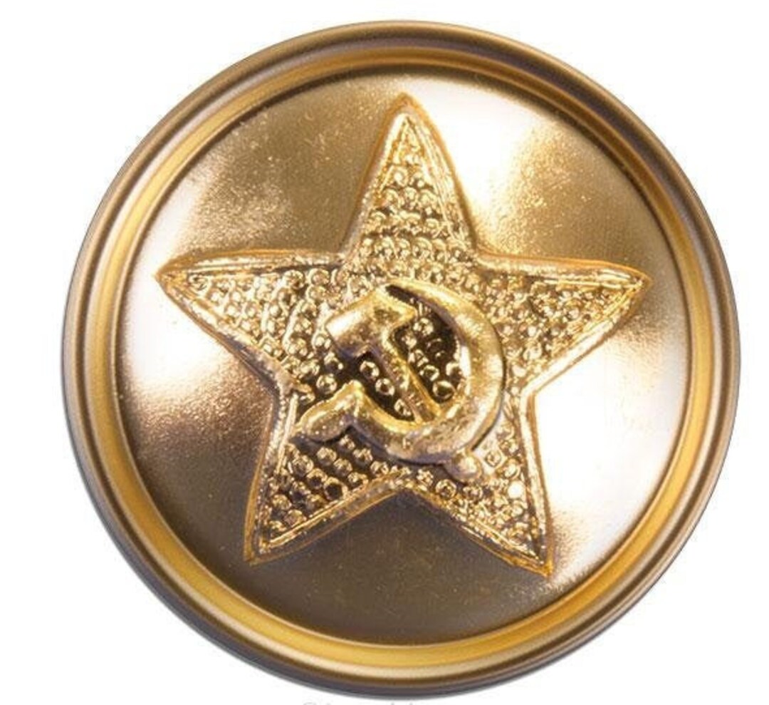 BRASS BUTTONS, Hammer and Sickle, Russian, Soviet Red Army, Rkka ...
