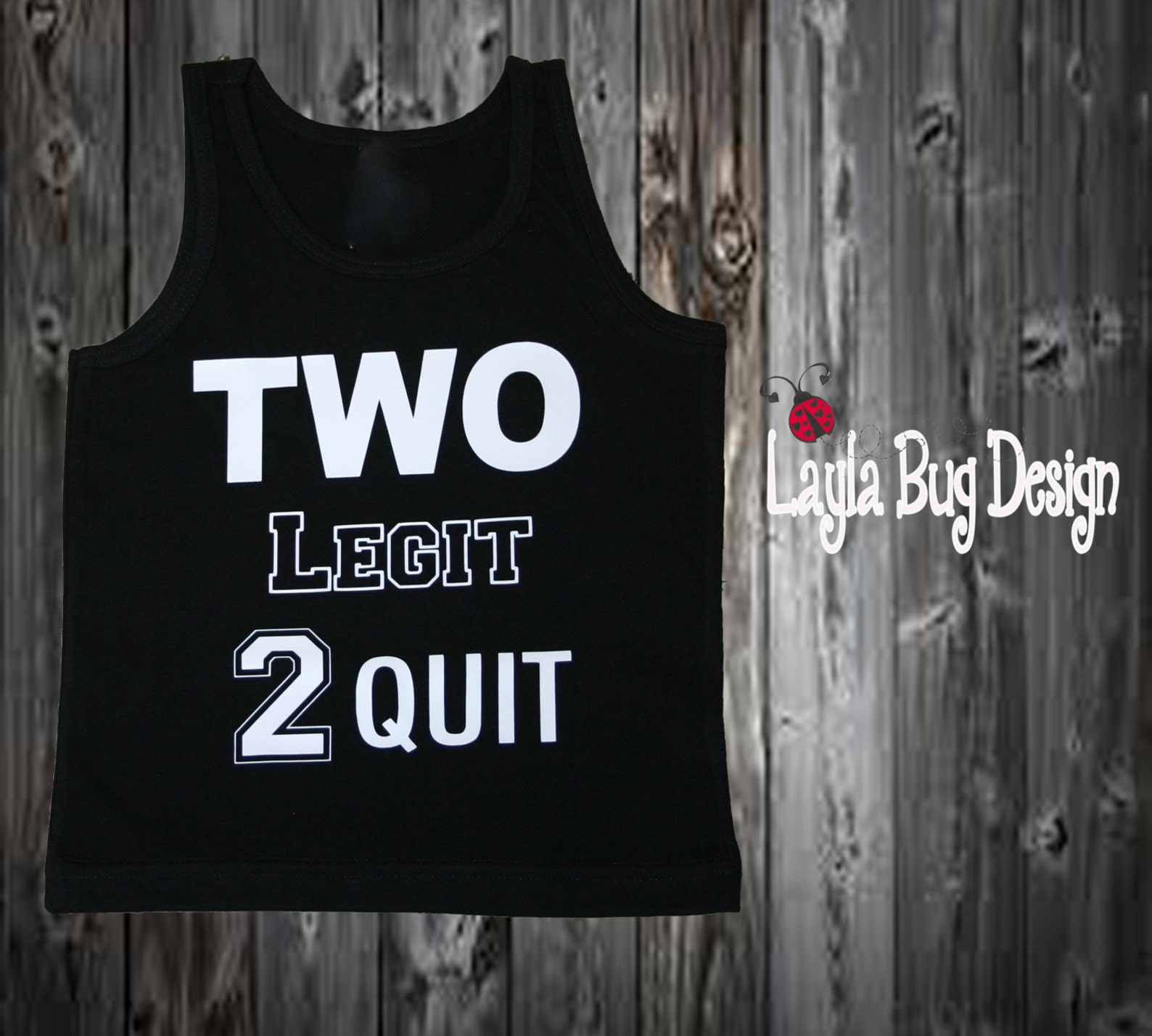 Two Legit 2 Quit Muscle Tank Kids 2nd Birthday Tank Two - Etsy