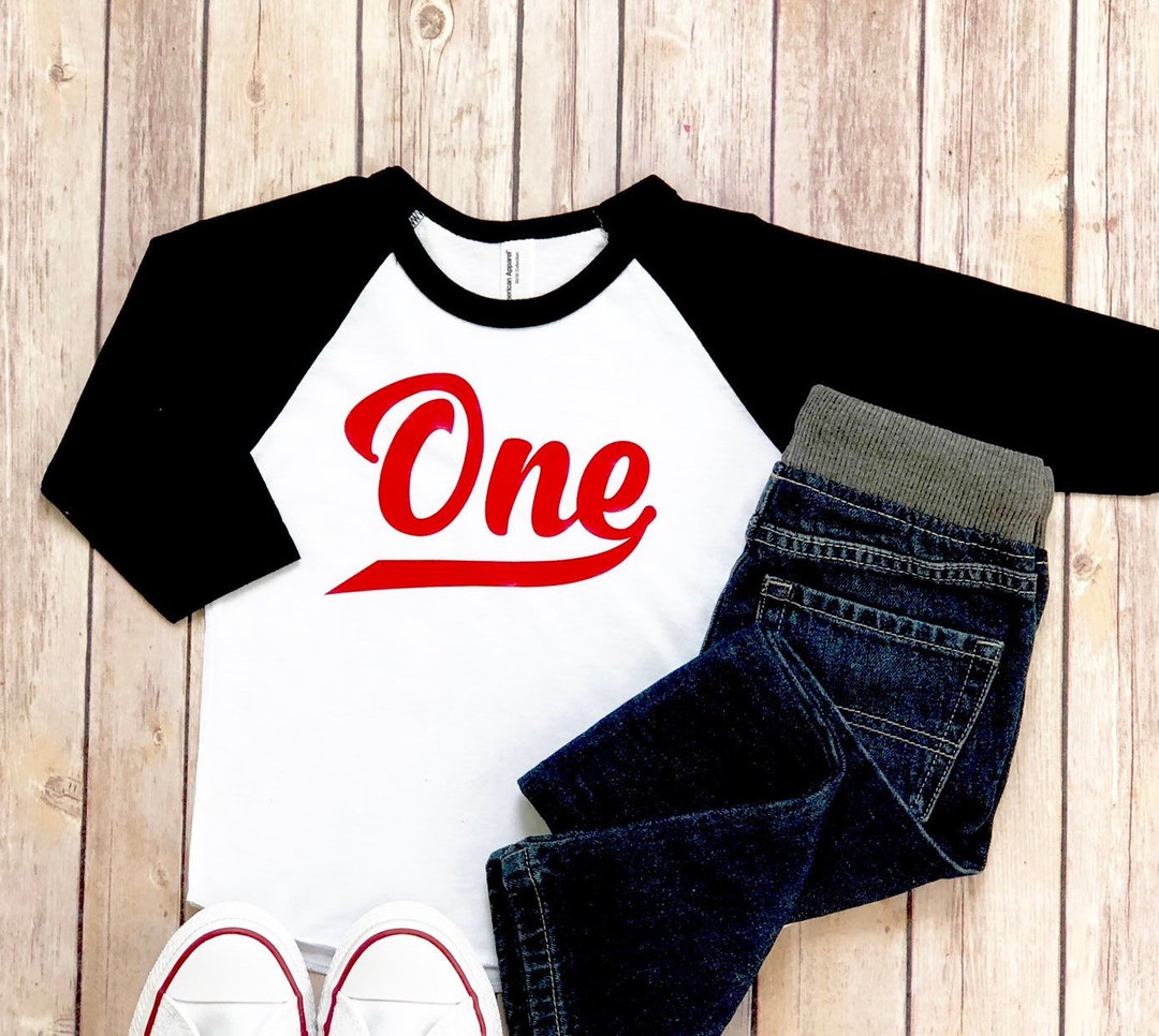 ONE Birthday Shirt | Raglan Tee for Boys | One Shirt | Birthday Party ...