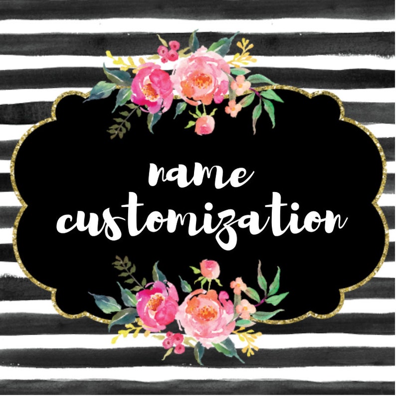 Name Customization Add-on - Etsy