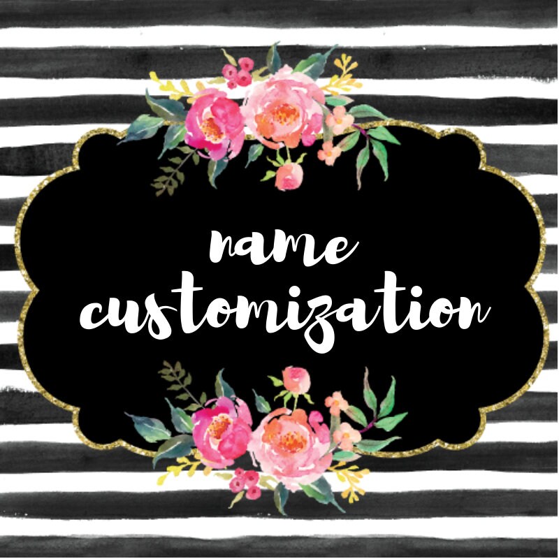 Name Customization Add-on - Etsy