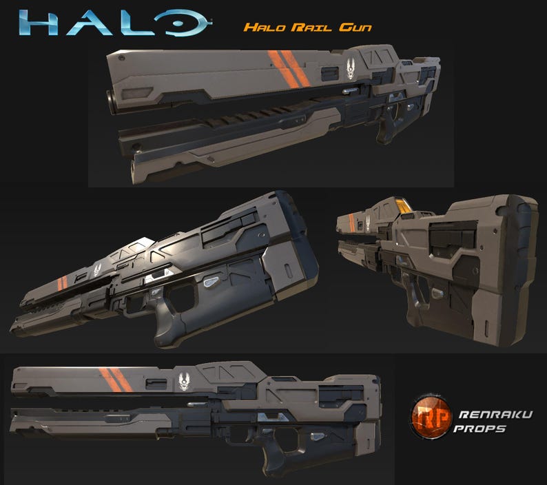Halo Rail Gun 3D Print Files - Etsy Australia