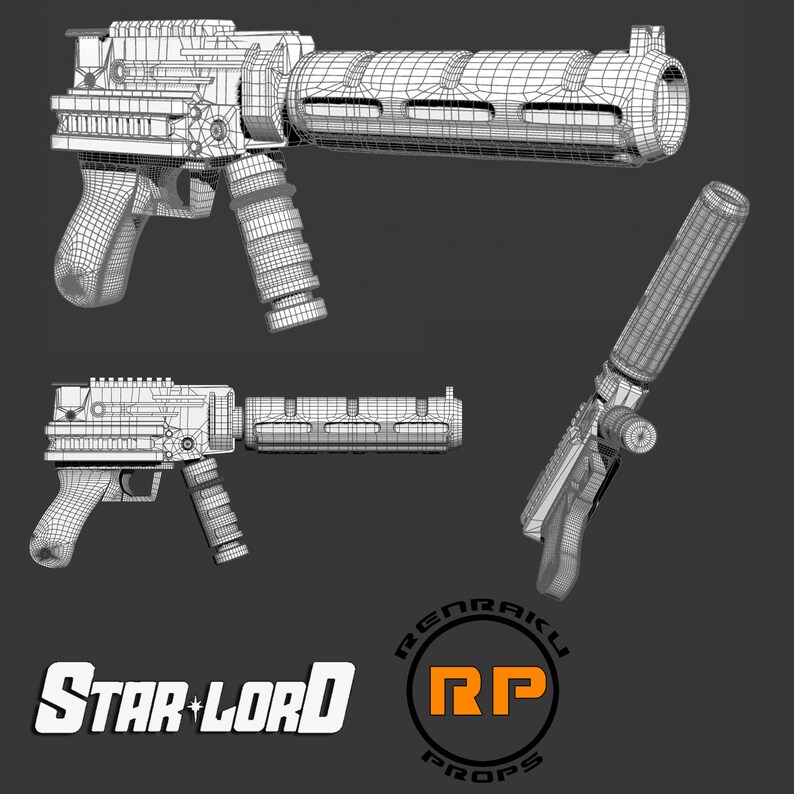 Star Lord Pistol - 3D Print - Etsy