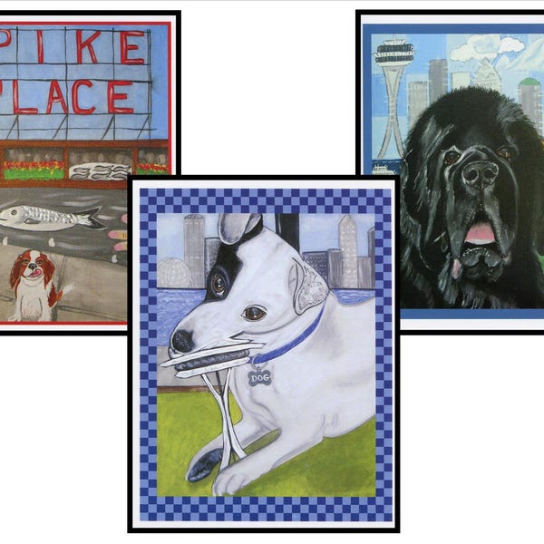 Seattle Note Cards - Etsy