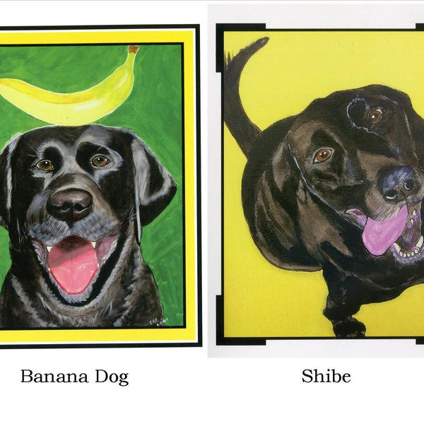 Black Lab Greeting Card - Etsy