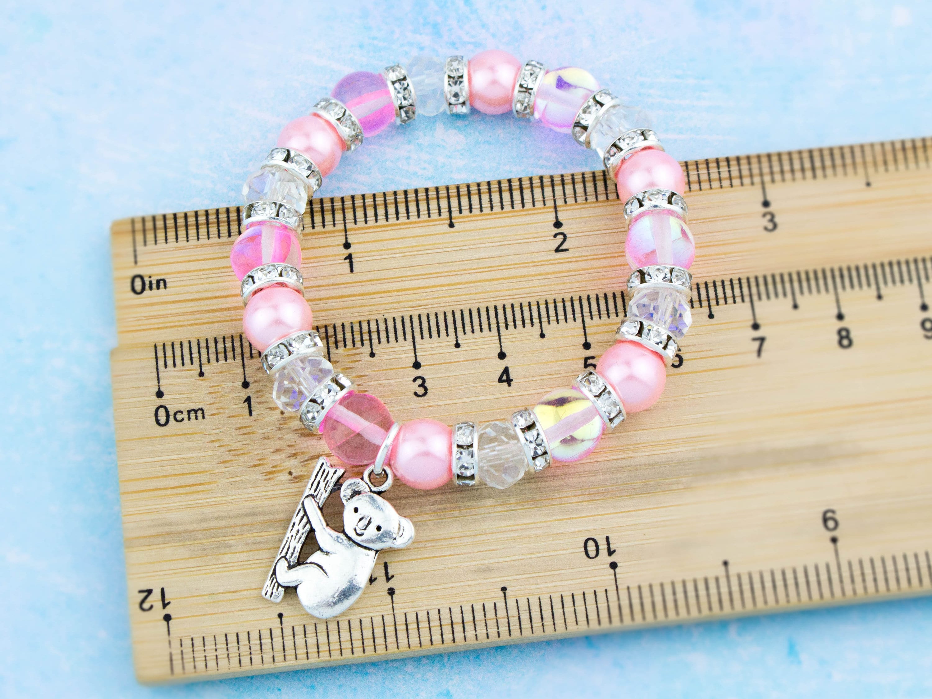 Koala Bracelet Children's Jewellery Beaded Stretch | Etsy