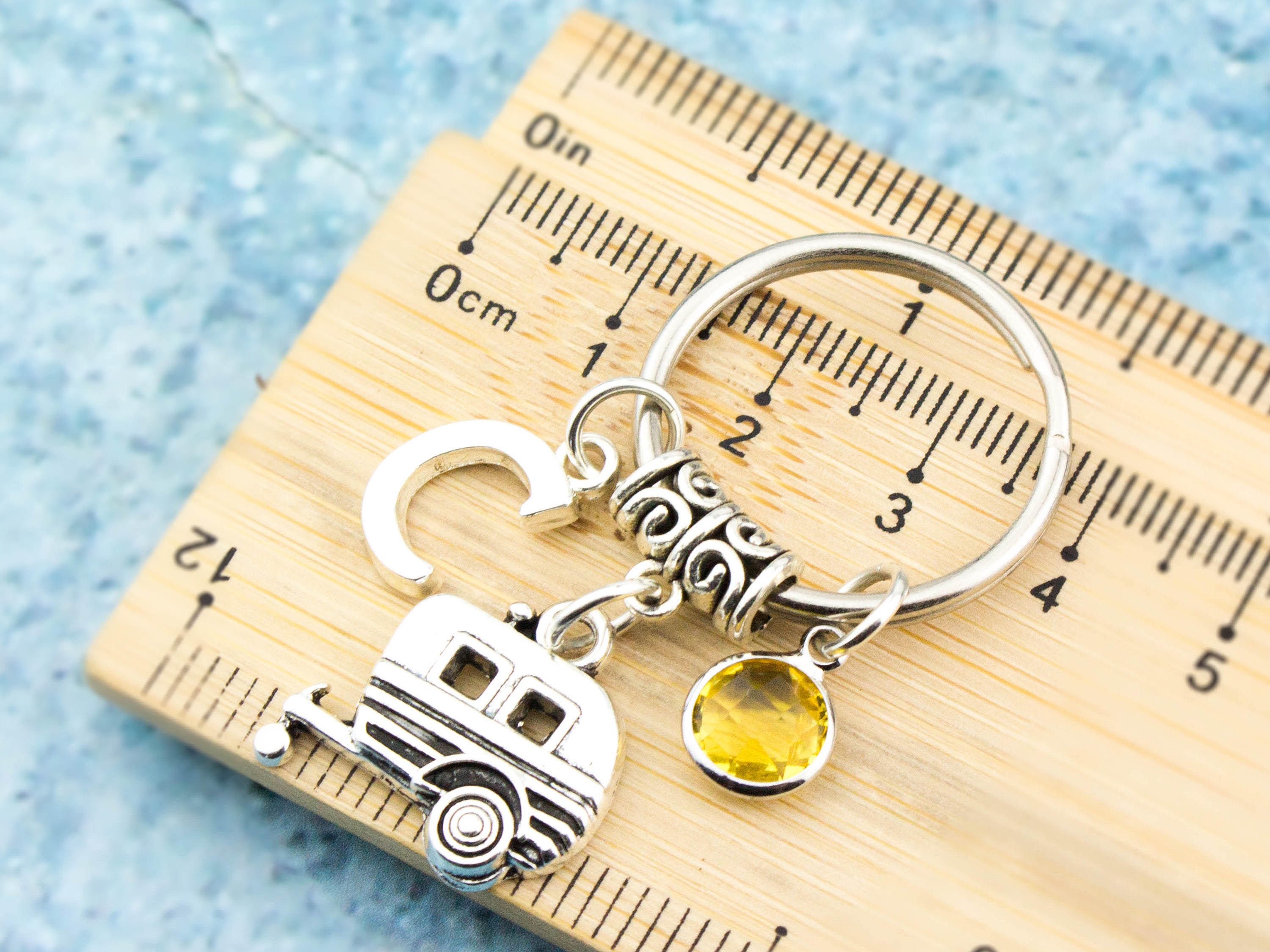 Caravan Keyring Personalised Gift Camper Keychain Caravan | Etsy