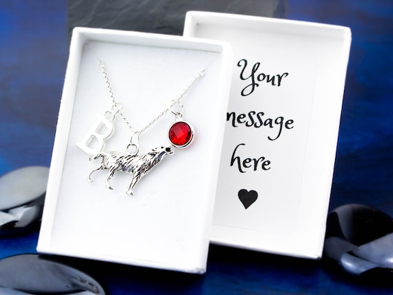 Etsy wolf necklace store