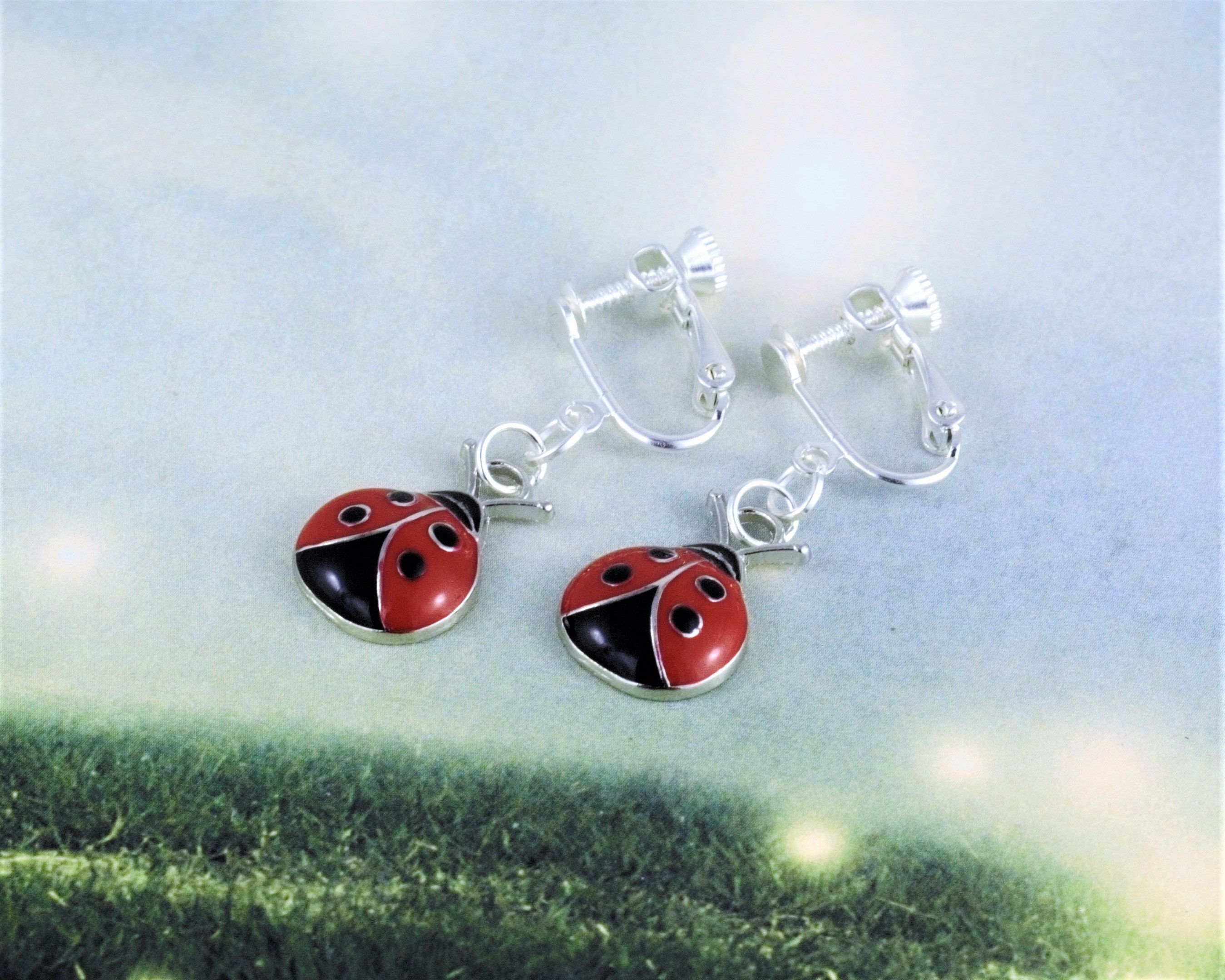 Ladybird Clip On Earrings Kid's Clip Ons Children's | Etsy