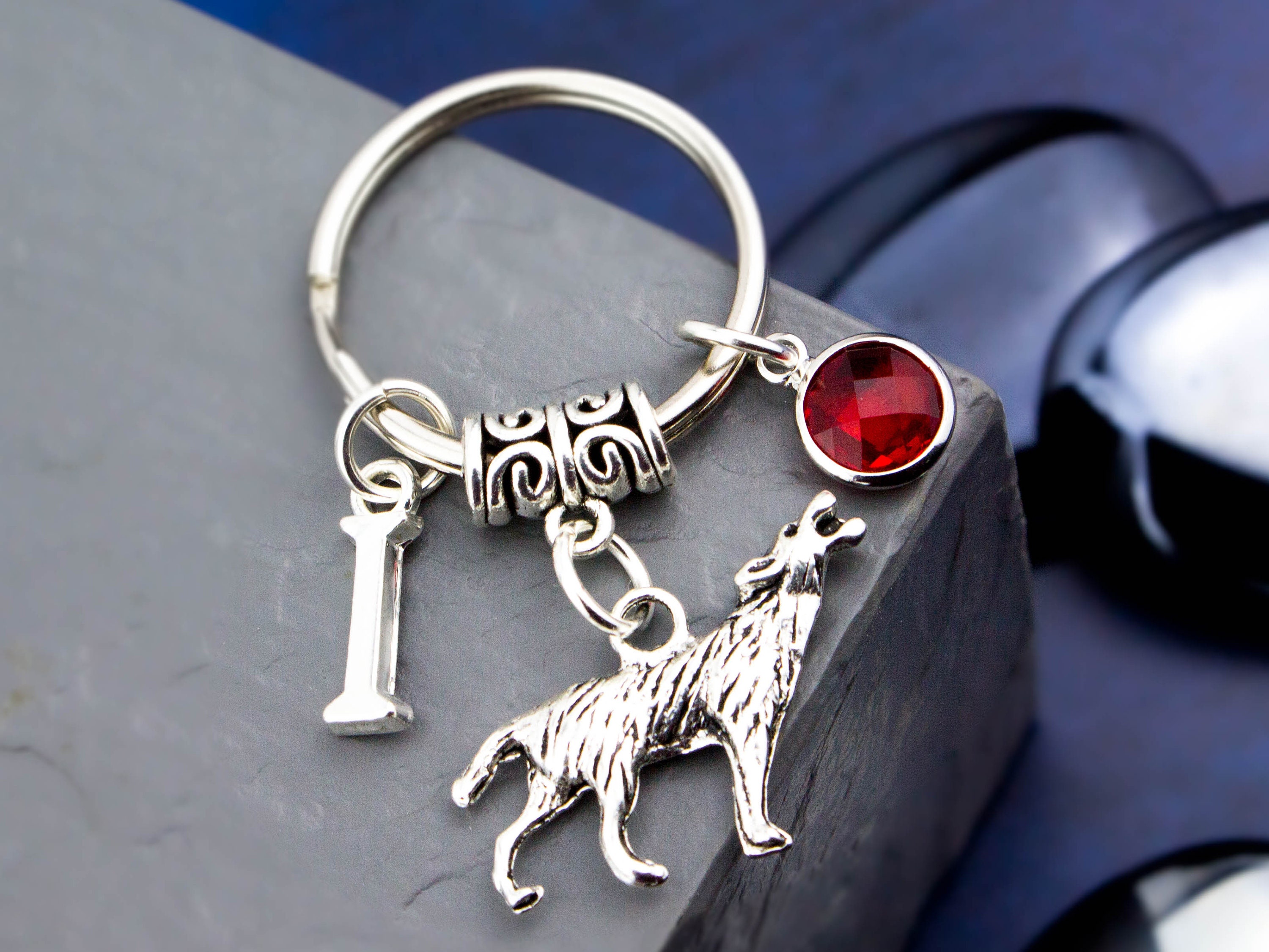 Wolf Keyring Personalised Gift Custom Wolf Keychain Wolf - Etsy UK