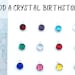 Add A Crystal Birthstone, Purchase Add On, Necklace Add On, Bracelet ...