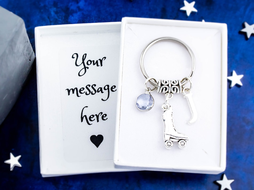 Roller Skate Keychain, Personalised Roller Derby Gift, Roller Skating ...
