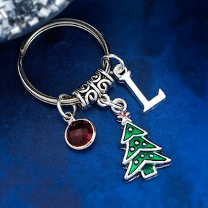 Christmas Keyring, Personalised Gift, Christmas Tree Gifts, Festive ...
