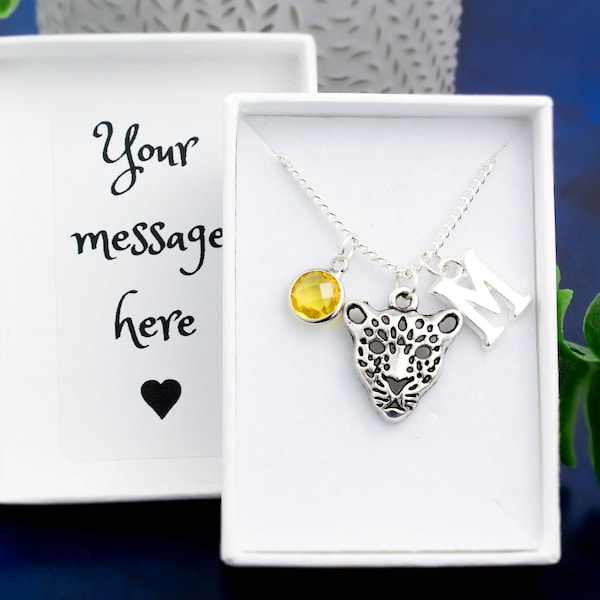 Leopard Head Necklace - Etsy