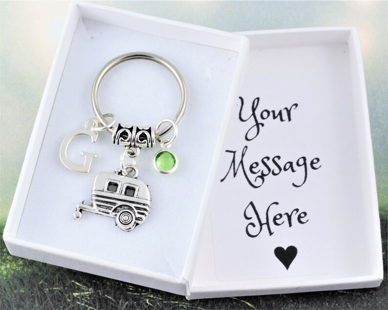 Caravan Keyring Personalised Gift Camper Keychain Caravan | Etsy