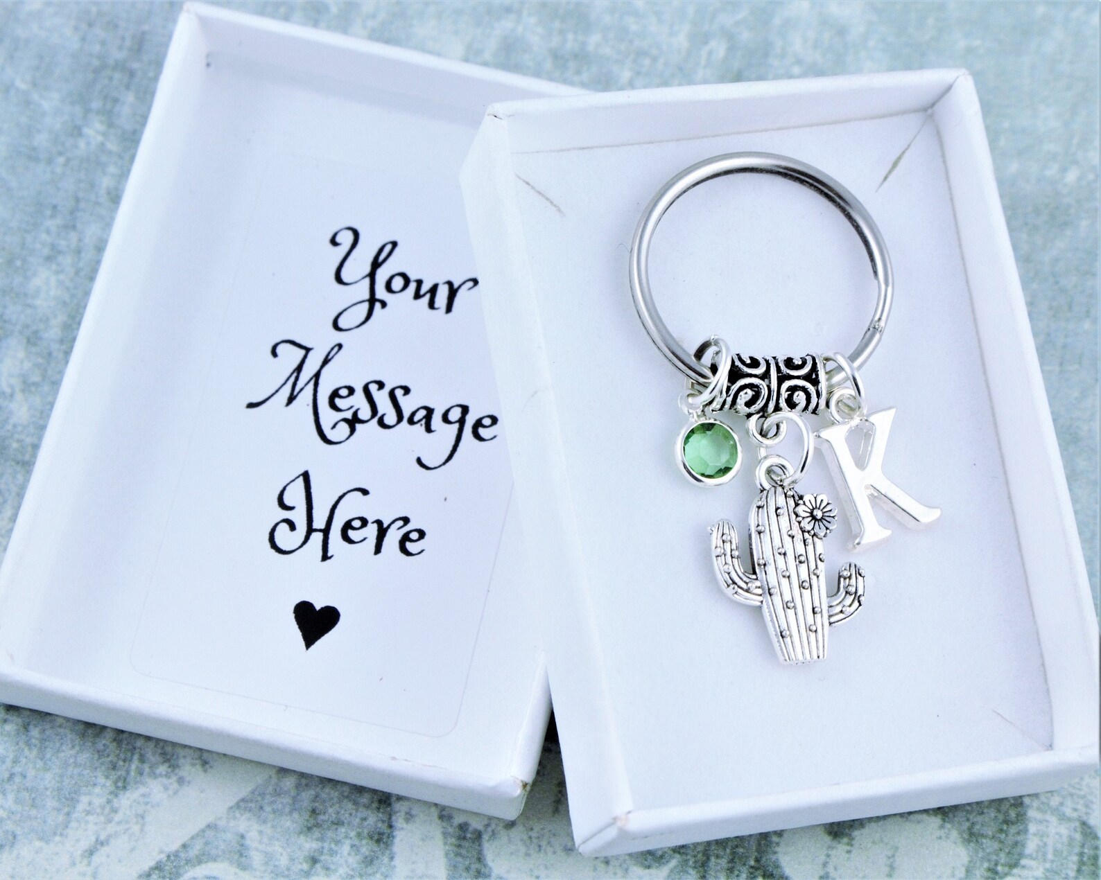 Cactus Keyring Personalised Gift Cactus Gifts Cactus | Etsy