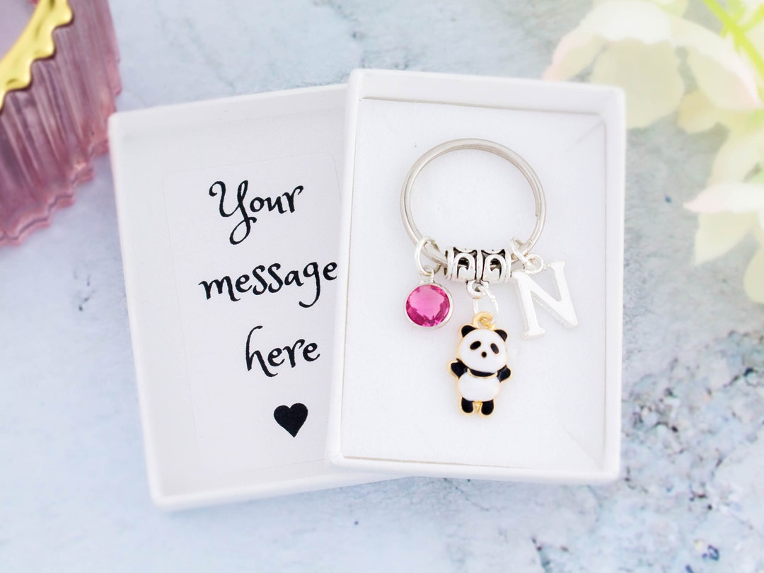 Panda Keyring, Personalised Gift, Giant Panda Keychain, Bear Gifts ...