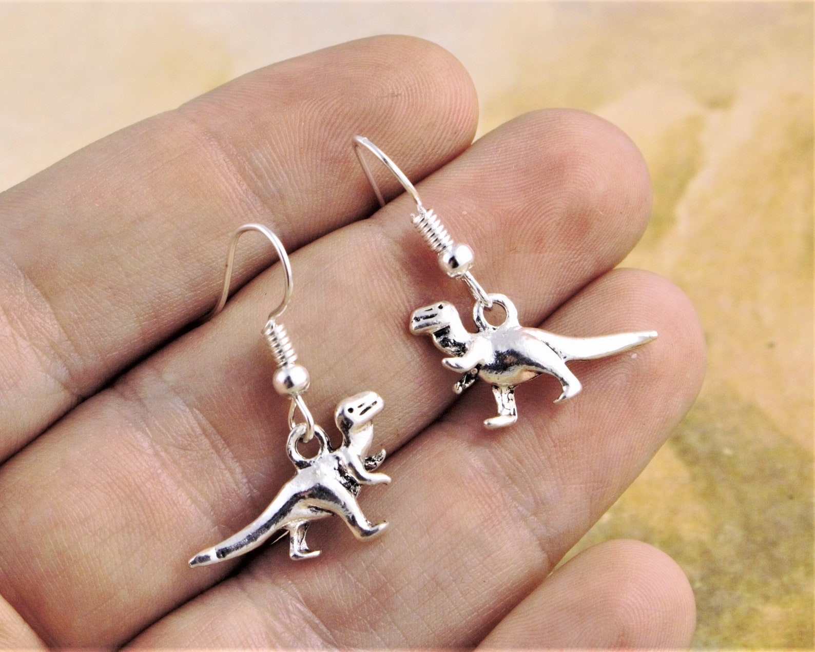 Dinosaur Earrings T Rex Earrings Dino Gift Velociraptor | Etsy UK