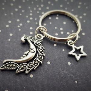 Sun and Moon Keyrings, Friendship Set, Celestial Keychains, BFF ...