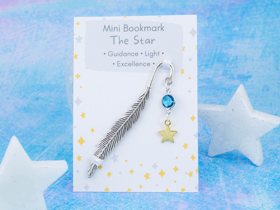 Gold Star Charm Bookmark, Science Fiction Book Lover, Celestial Gifts ...